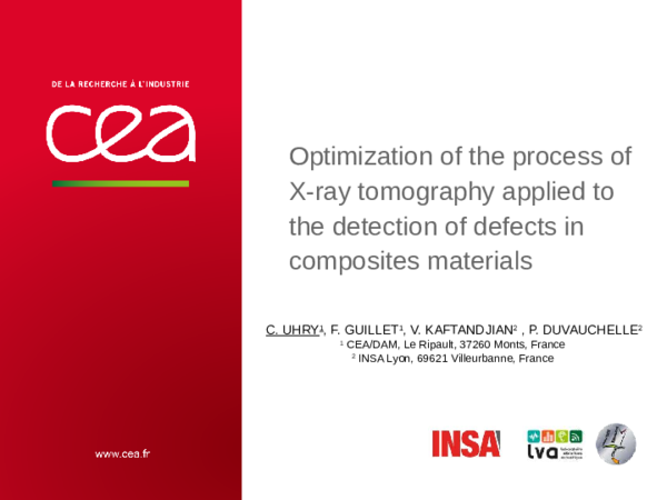 (PDF) Optimisation of the process of X-ray tomography applied to the ...