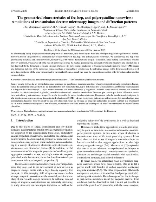 (PDF) The geometrical characteristics of fcc, hcp, and polycrystalline ...