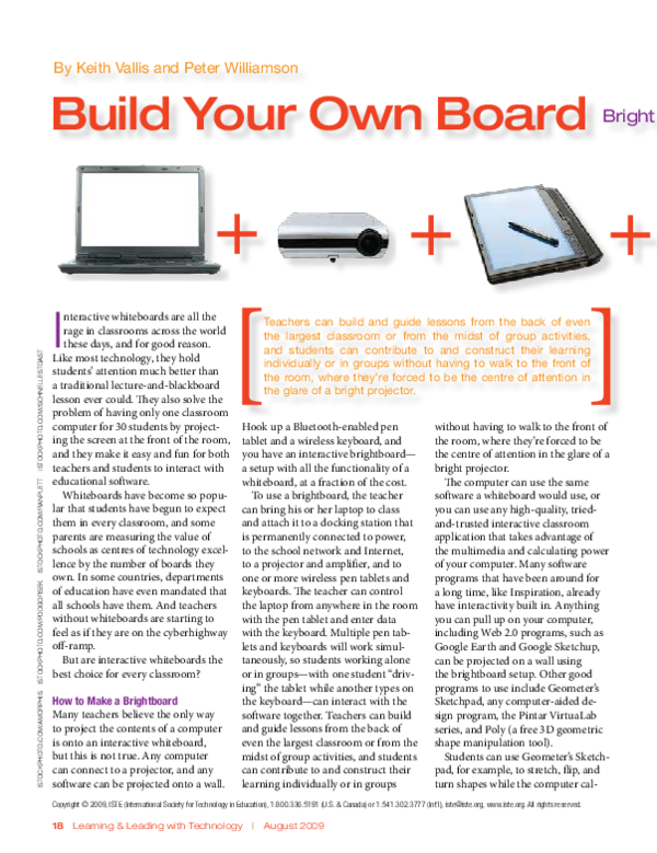 (PDF) Build Your Own Board: Brightboards Offer a Cost-Effective ...