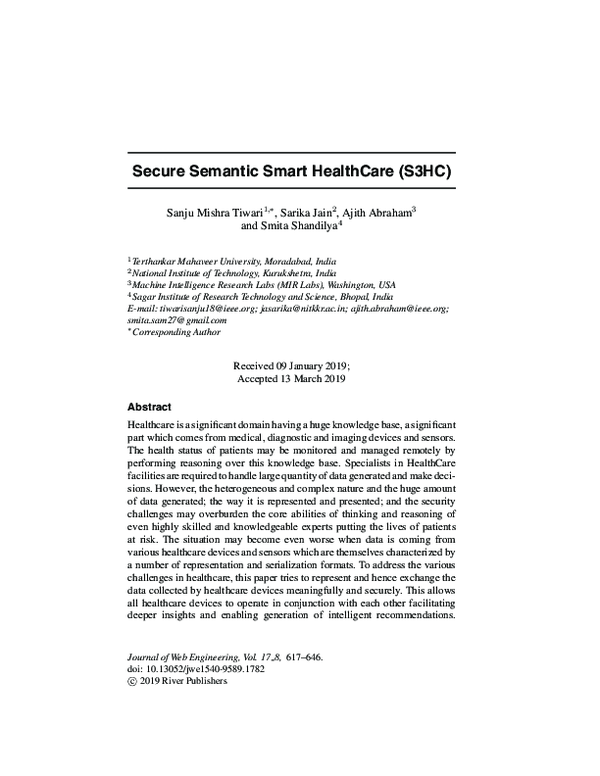 (PDF) Towards Secure and Smart Healthcare in Smart Cities Using Blockchain