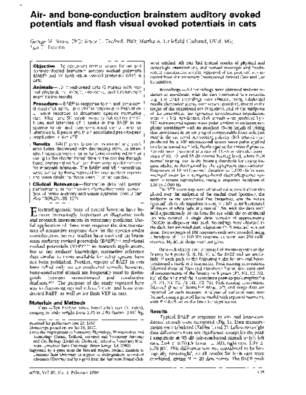 (PDF) Air- and bone-conduction brainstem auditory evoked potentials and ...