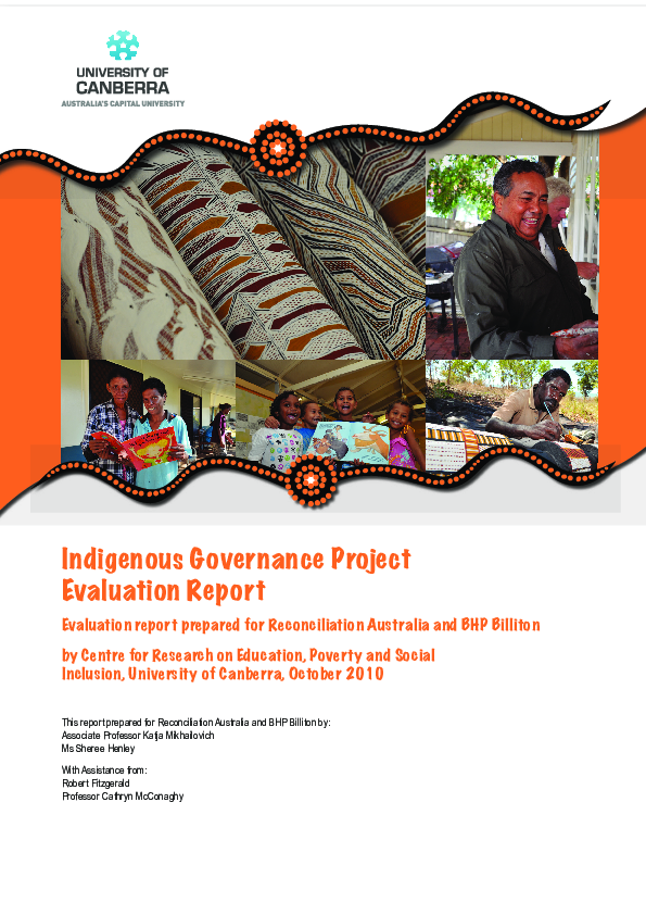 (PDF) Indigenous Governance Project Evaluation Report