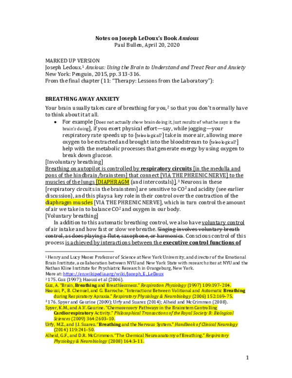 (PDF) Anxious: Using the Brain to Understand and Treat Fear and Anxiety ...