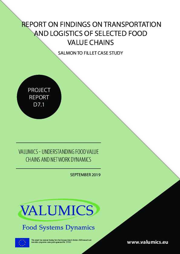 (PDF) Transportation in Salmon Food Value Chain