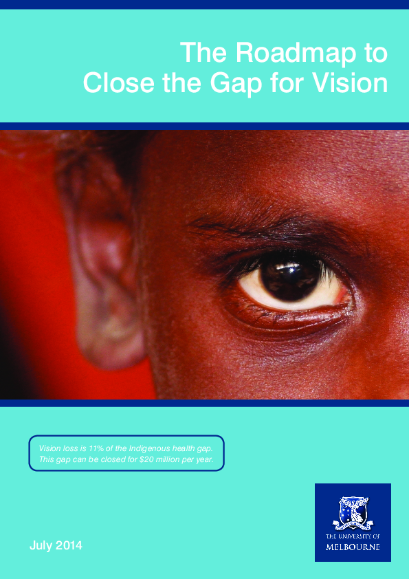 (PDF) The Roadmap to Close the Gap for Vision: Summary Report. July 2014