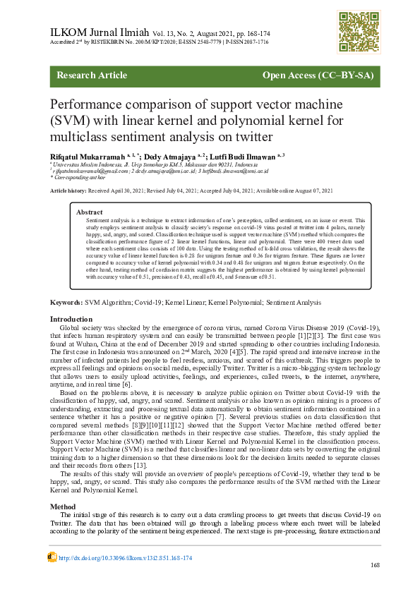 (PDF) Performance Comparison of Support Vector Machine Kernel Functions ...