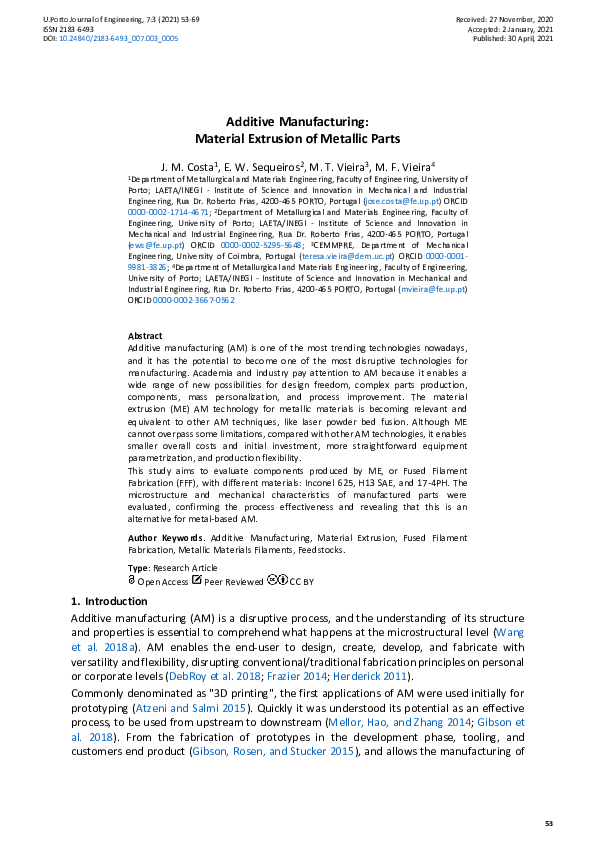 (PDF) Additive Manufacturing