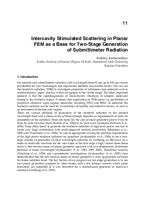 (PDF) Intercavity stimulated scattering in planar FEM as a base for two ...