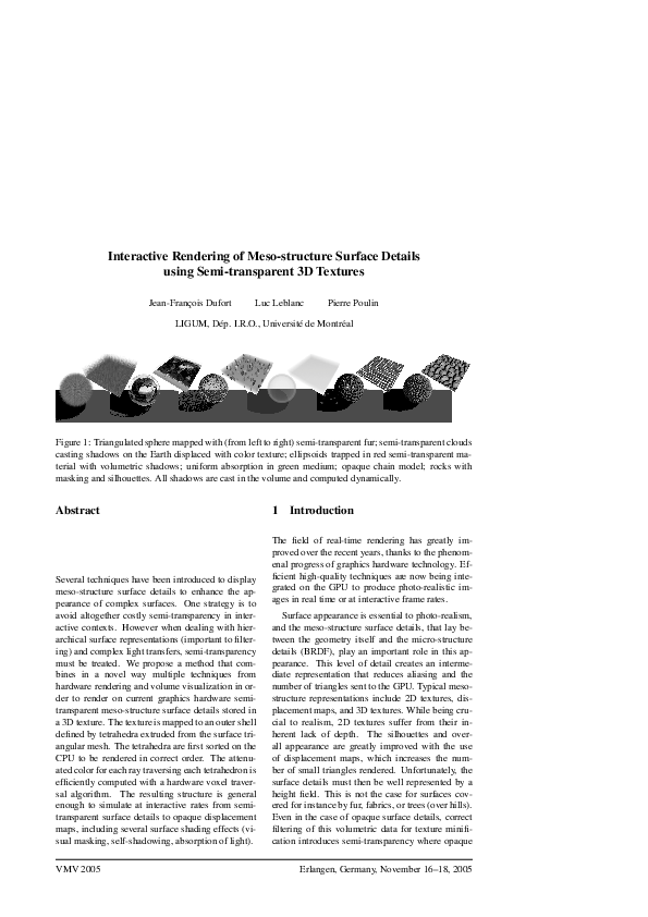 (PDF) Interactive rendering of meso-structure surface details using ...