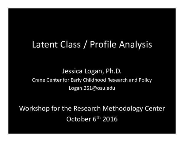 (PDF) Introduction to Latent Class Analysis