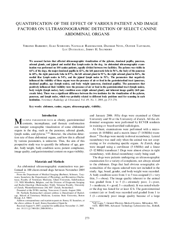 (PDF) Quantification of the Effect of Various Patient and Image Factors ...