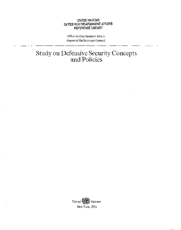 (PDF) Study on Defensive Security Concepts and Policies