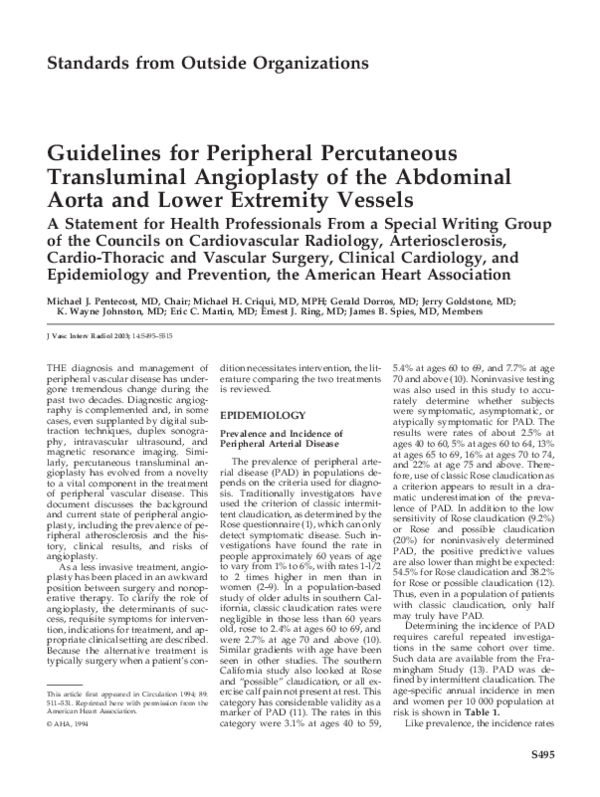 (PDF) Guidelines for peripheral percutaneous transluminal angioplasty ...