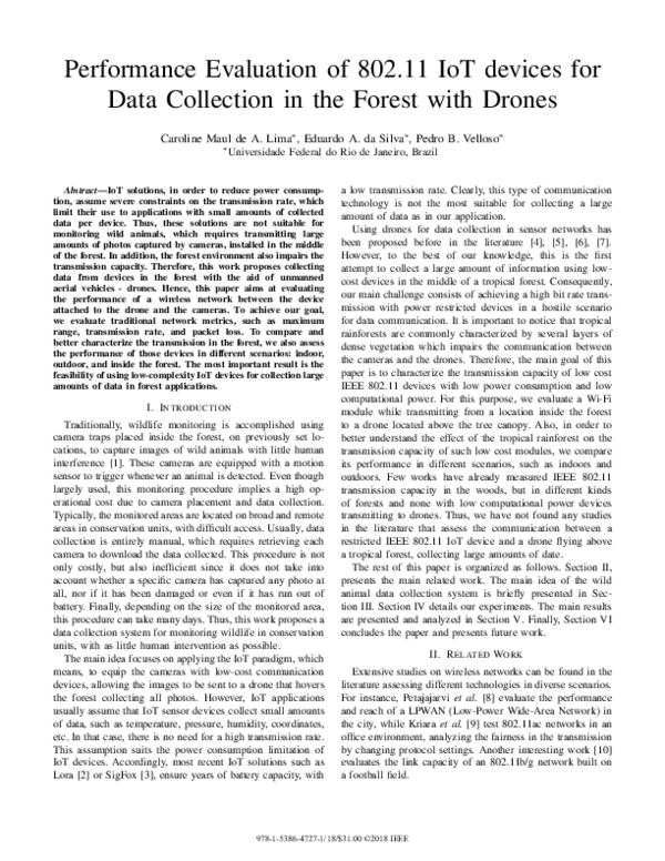 (PDF) Performance Evaluation of 802.11 IoT Devices for Data Collection ...