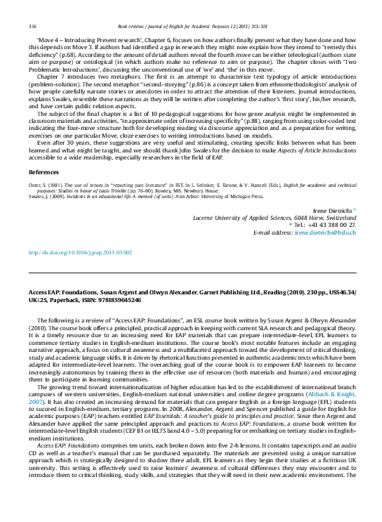 (PDF) Access EAP: Foundations