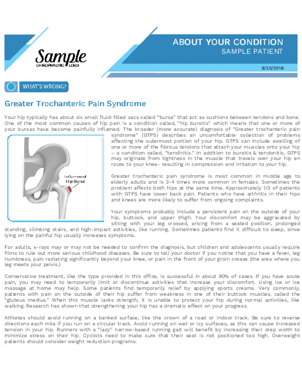 (PDF) Greater Trochanteric Pain Syndrome