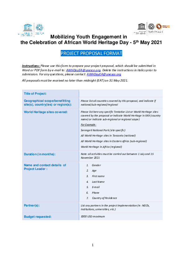 (PDF) REQUIRED* Endorsement by the Secretary-General of the UNESCO ...