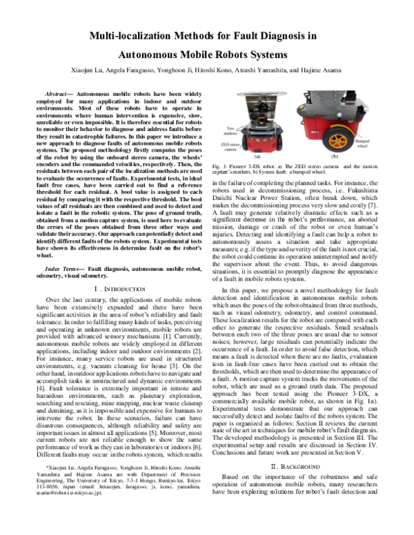 (PDF) Multi-localization Methods for Fault Diagnosis in Autonomous Mobile Robots Systems