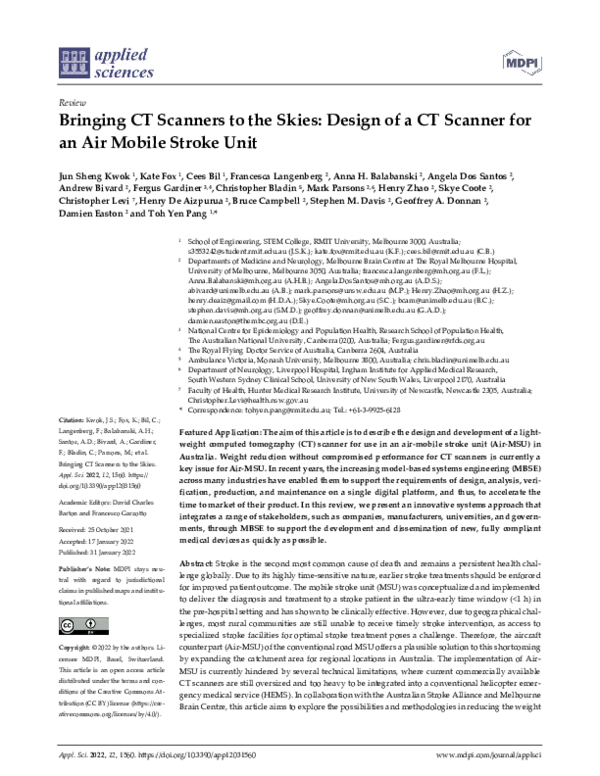 (PDF) Bringing CT Scanners to the Skies: Design of a CT Scanner for an ...