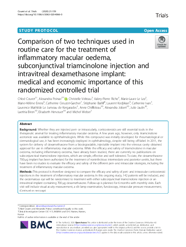 (PDF) Comparison of two techniques used in routine care for the ...