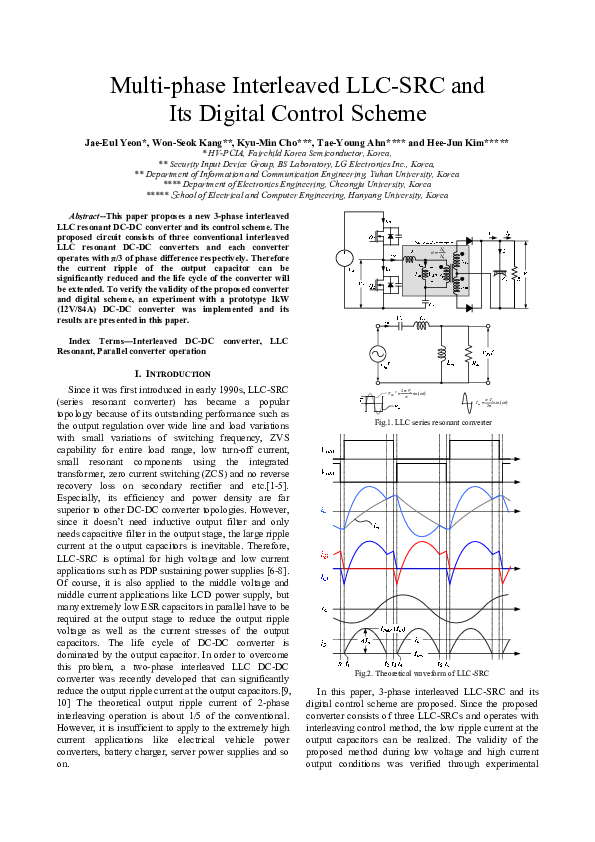 (PDF) Multi-phase interleaved LLC-SRC and its digital control scheme