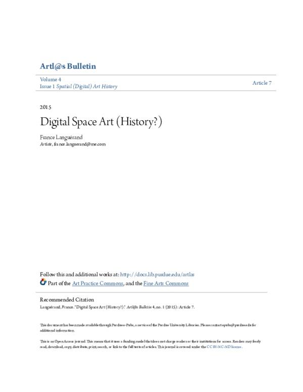 (PDF) Digital Space Art (History?) Digital Space Art (History?) Digital ...