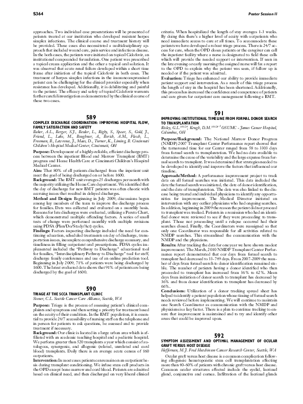 (PDF) Complex Discharge Coordination: Improving Hospital Flow, Family ...