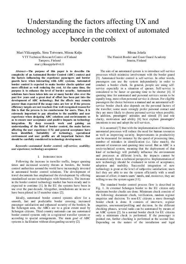 (PDF) Understanding the Factors Affecting UX and Technology Acceptance in the Context of ...