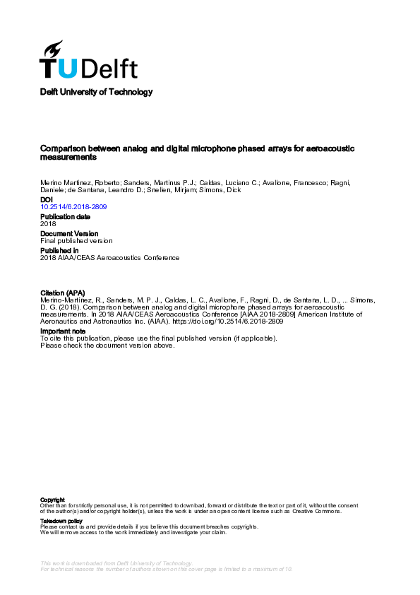 (PDF) Comparison between analog and digital phased microphone arrays ...