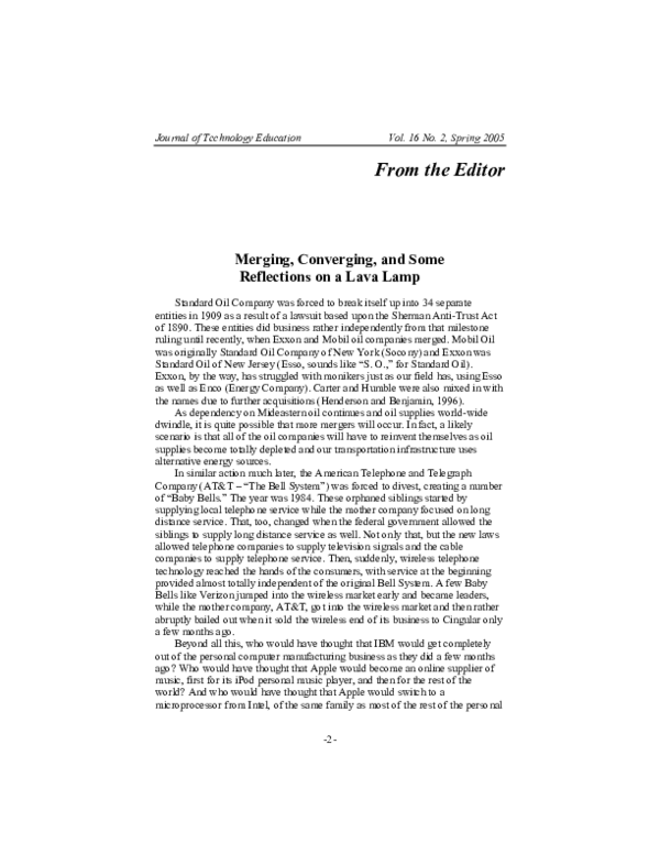 (PDF) Merging, Converging, and Some Reflections on a Lava Lamp ...