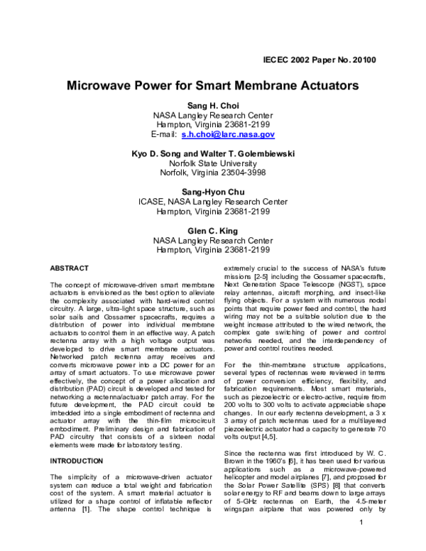 (PDF) IECEC 2002 Paper No. 20100