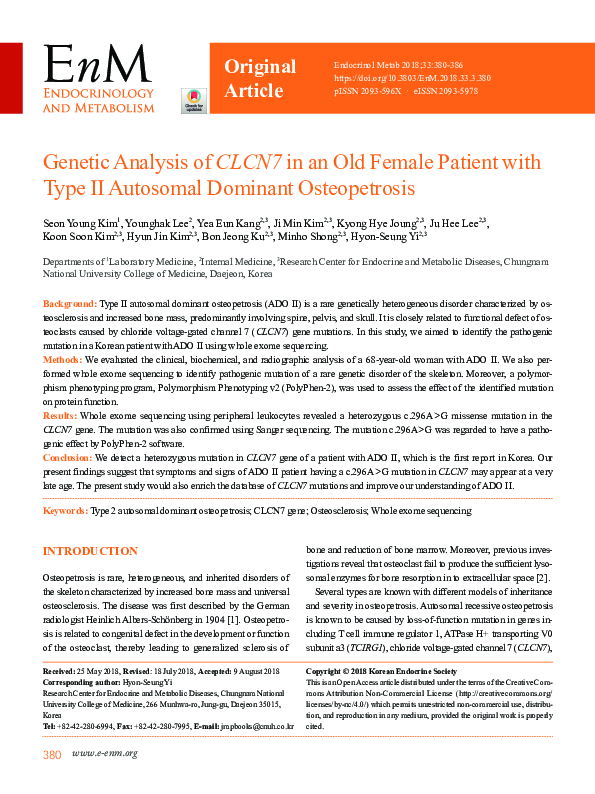 (PDF) {"__content__"=>"Genetic Analysis of in an Old Female Patient ...