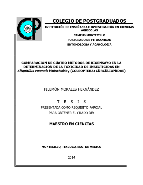 (PDF) Comparación de cuatro métodos de bioensayo en la determinación de ...
