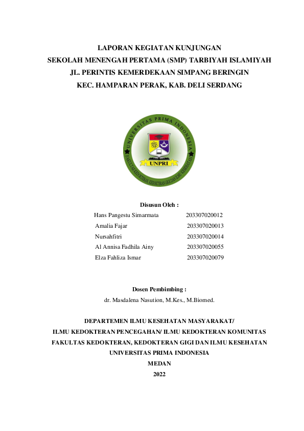 (PDF) LAPORAN KEGIATAN KUNJUNGAN SEKOLAH