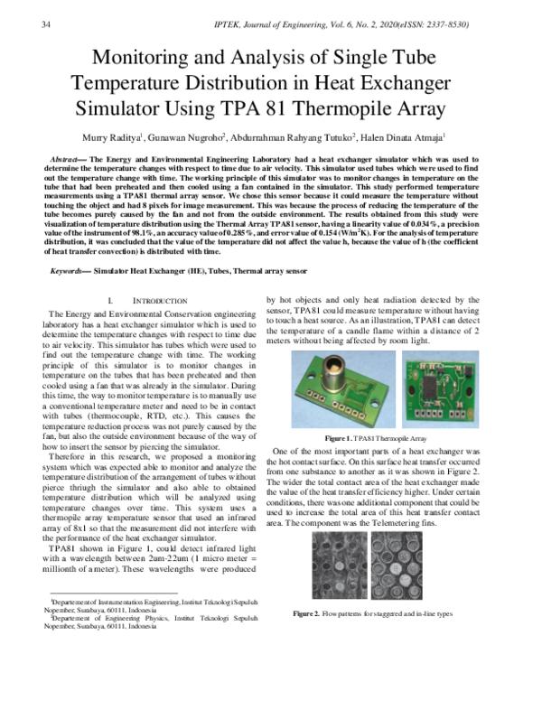 (PDF) Monitoring and Analysis of Single Tube Temperature Distribution in Heat Exchanger ...