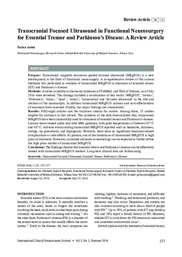 (PDF) Anatomical and Technical Reappraisal of the Pallidothalamic ...