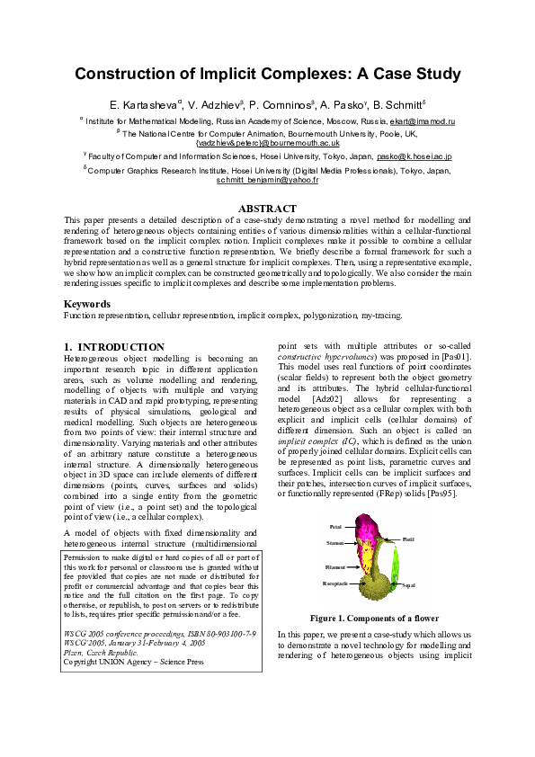 (PDF) Construction of implicit complexes: a case-study