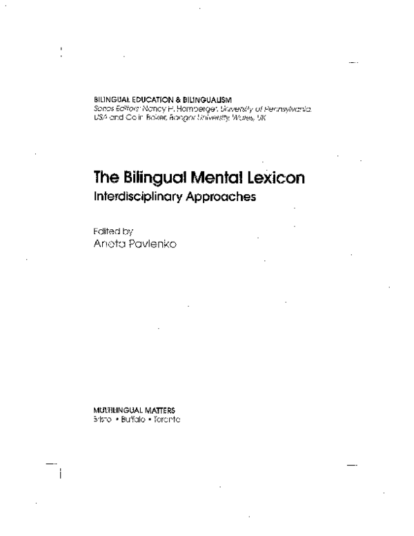 (PDF) Audio-visual integration during bilingual language processing