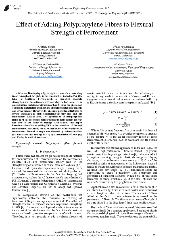 (PDF) Effect of Adding Polypropylene Fibres to Flexural Strength of ...