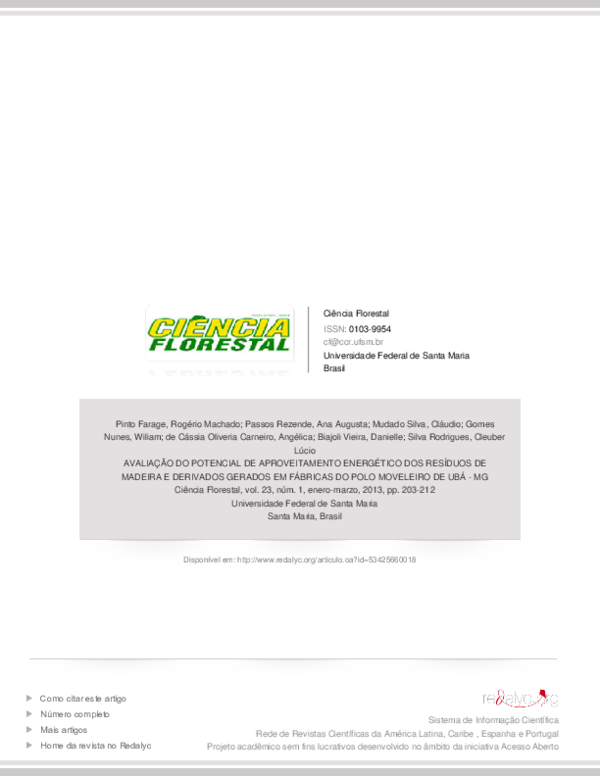 (PDF) Avaliação do potencial de aproveitamento energético dos resíduos ...