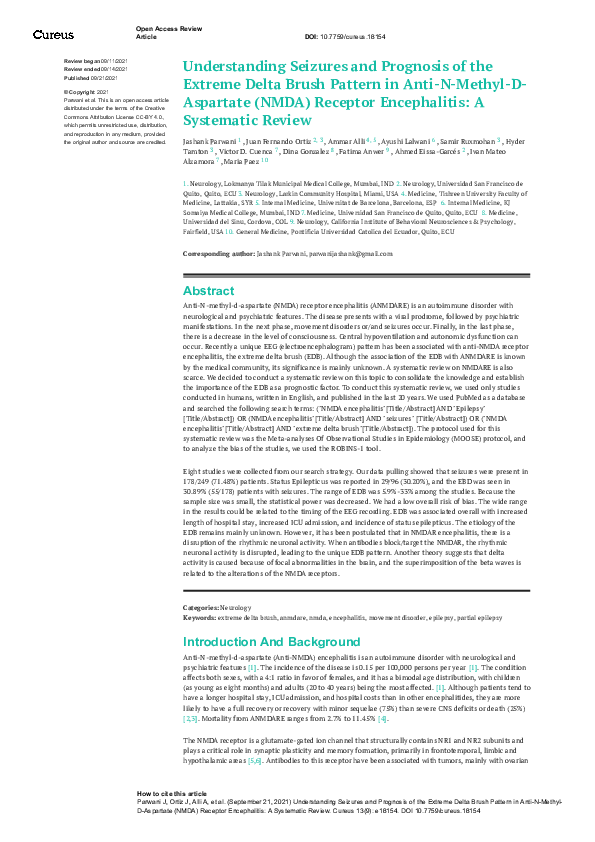 (PDF) Understanding Seizures and Prognosis of the Extreme Delta Brush ...