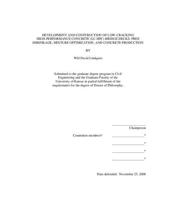 (PDF) Development and construction of low-cracking high-performance concrete (LC-HPC) bridge ...