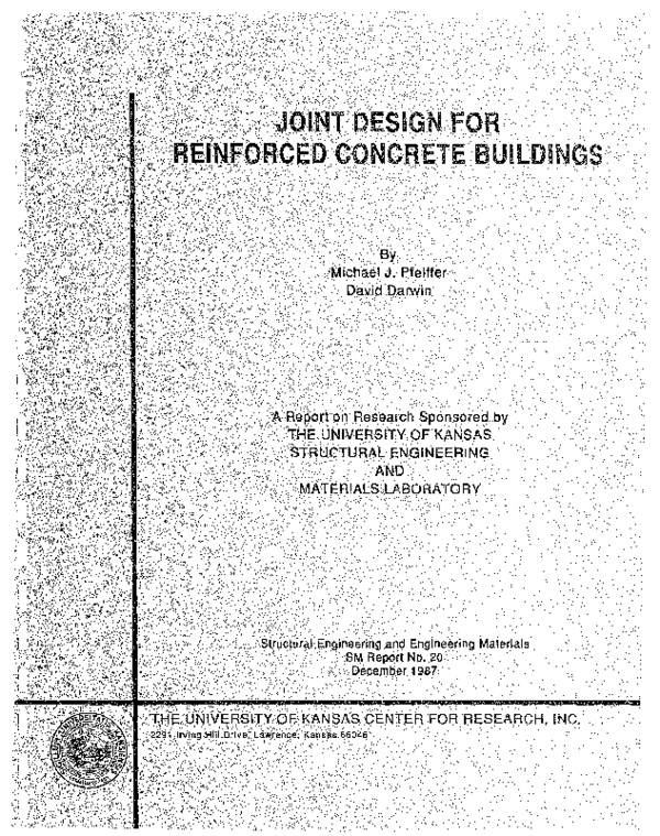 (PDF) Joint design for reinforced concrete buildings