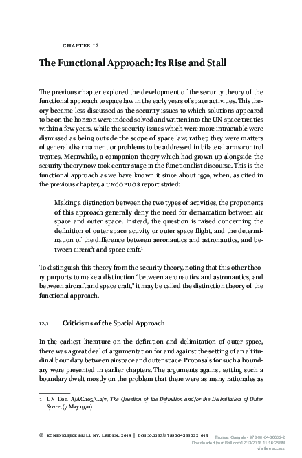 (PDF) The Functional Approach: Its Rise and Stall