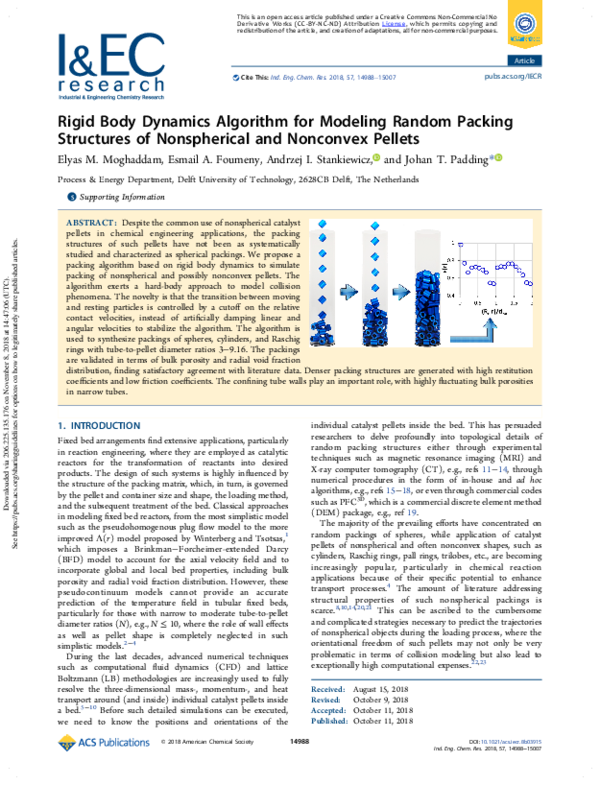 (PDF) Rigid Body Dynamics Algorithm for Modeling Random Packing Structures of Nonspherical and ...