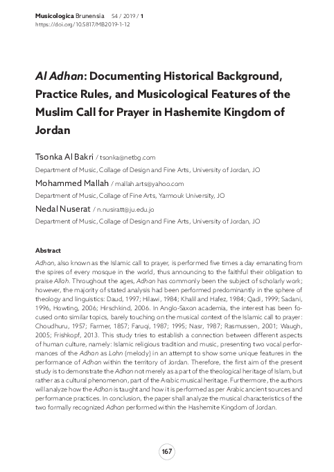 (PDF) Al Adhan : documenting historical background, practice rules, and ...