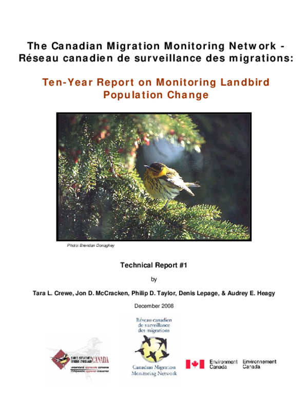 (PDF) The Canadian Migration Monitoring Network - Réseau canadien de ...