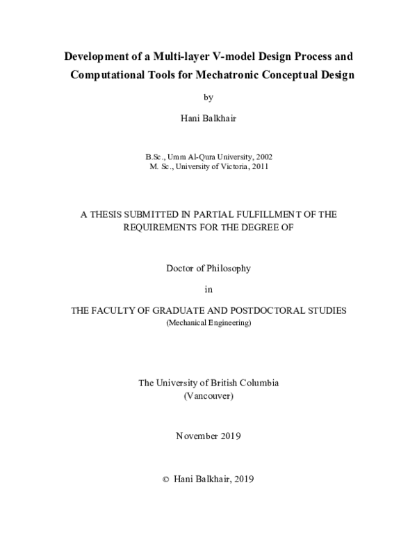 (PDF) Development of a multi-layer V-model design process and ...