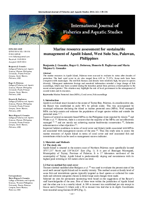 (PDF) International Journal of Fisheries and Aquatic Studies 2014; 2(2 ...