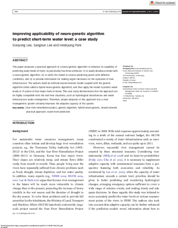 (PDF) Improving applicability of neuro-genetic algorithm to predict ...